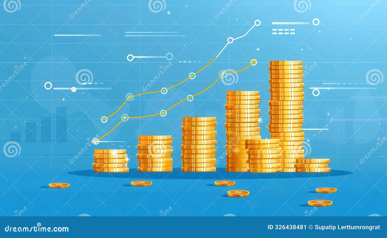 Assets Allocation, Diversified Investment Chart, Flat Design ...