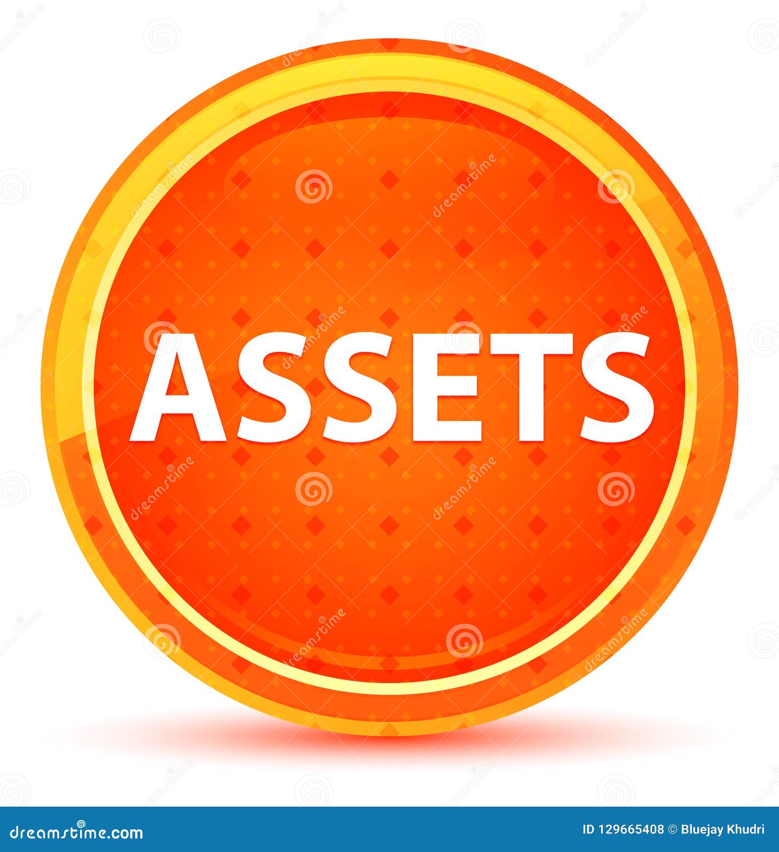 Assets Natural Orange Round Button Stock Illustration - Illustration of ...