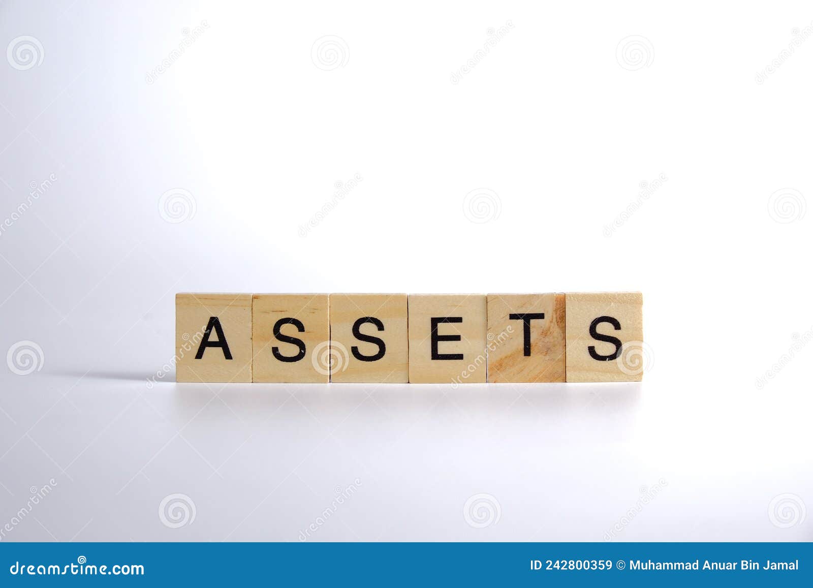 Assets - Word From Wooden Blocks With Letters Stock Photography ...