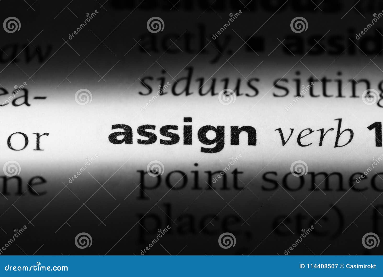 Assign stock image. Image of idea, isolated, assign - 114408507
