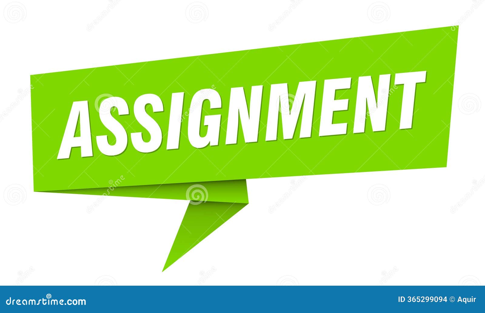 Assignment Banner. Assignment Speech Bubble, Label, Sticker, Sign ...