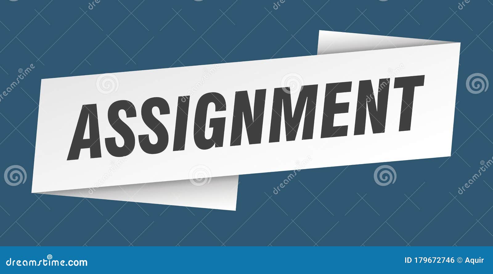 Assignment Banner. Assignment Speech Bubble, Label, Sticker, Sign ...