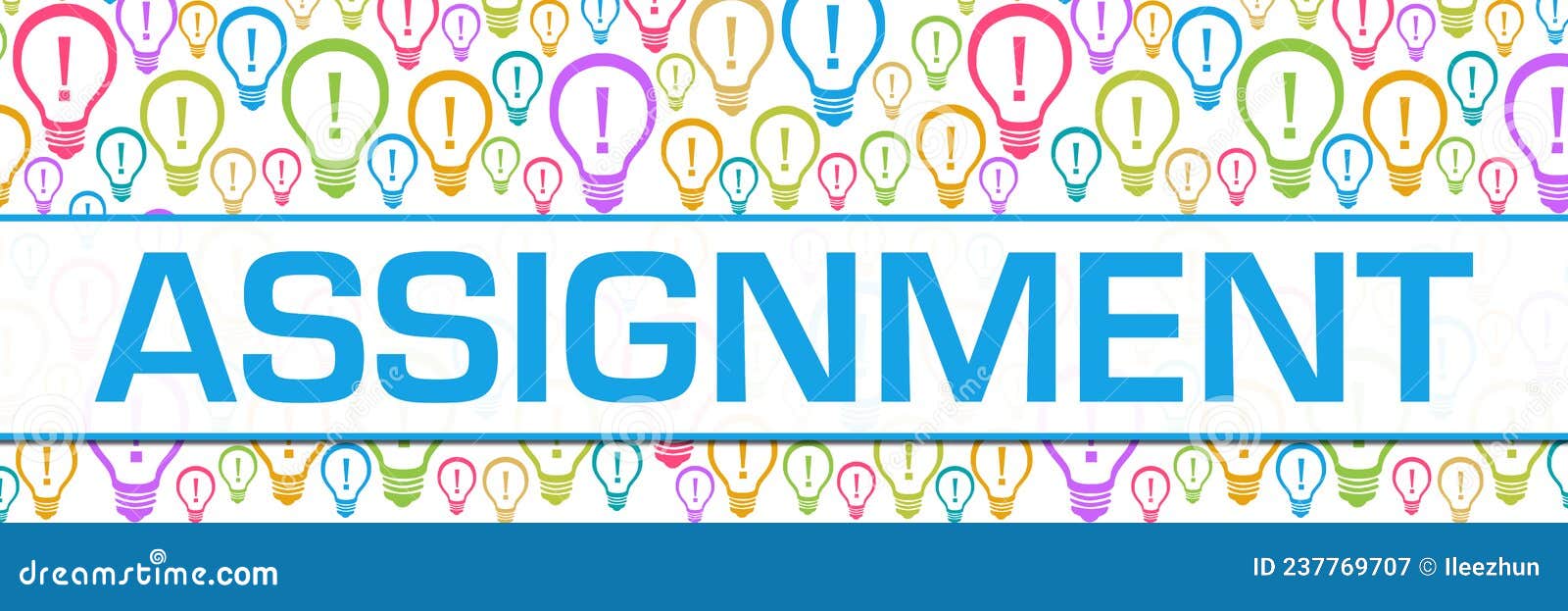 Assignment Colorful Graphical Bar Royalty-Free Stock Photography ...