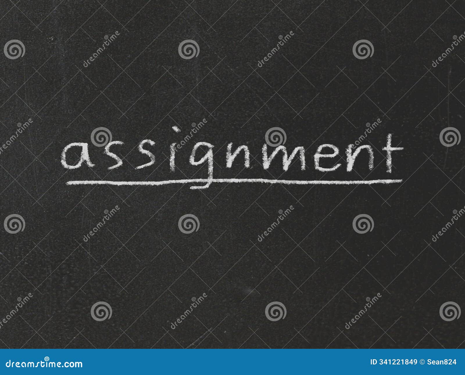 The Word ASSIGNMENT Written On Wooden Cubes Isolated On A Black ...