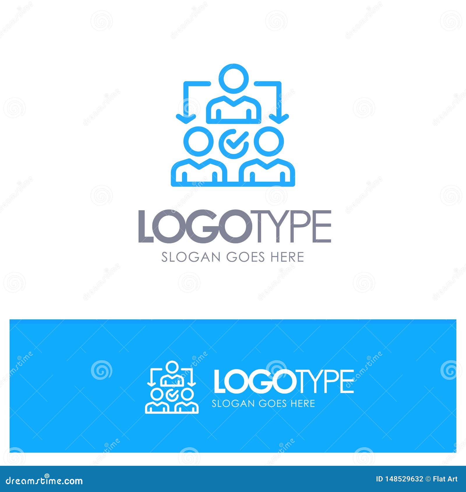 Assignment, Delegate, Delegating, Distribution Blue OutLine Logo with ... Assignment, Delegate, Delegating, Distribution Blue OutLine Logo with ...