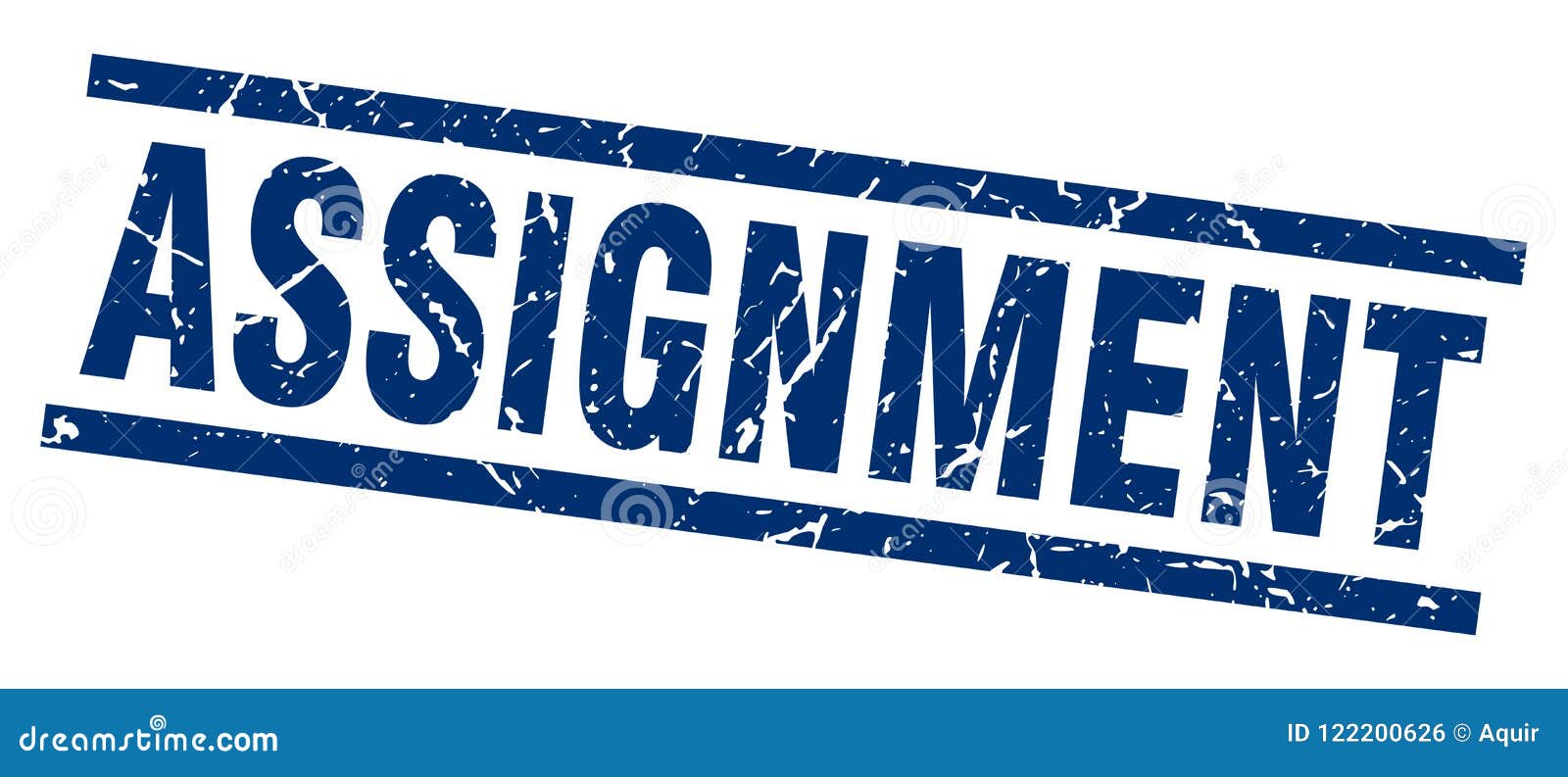 Assignment stamp stock vector. Illustration of label - 122200626
