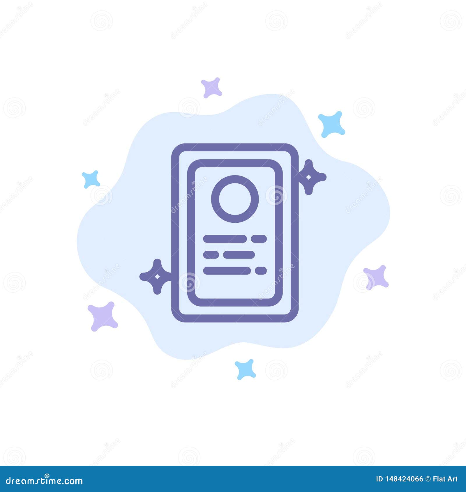 Assignment, Job Application, Test Blue Icon on Abstract Cloud ...