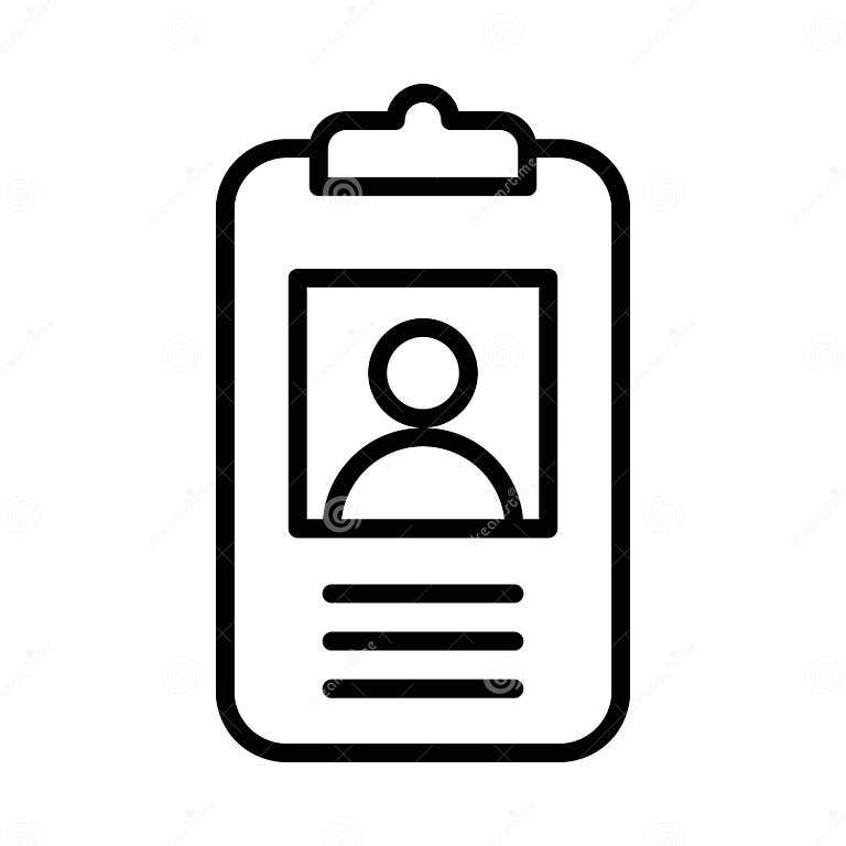 Assignment Linear Logo Mark in Black and White Stock Vector ...