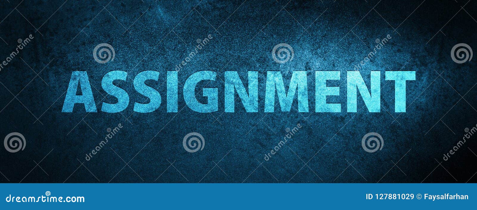 Assignment Abstract Digital Banner Yellow Background Royalty-Free Stock ...