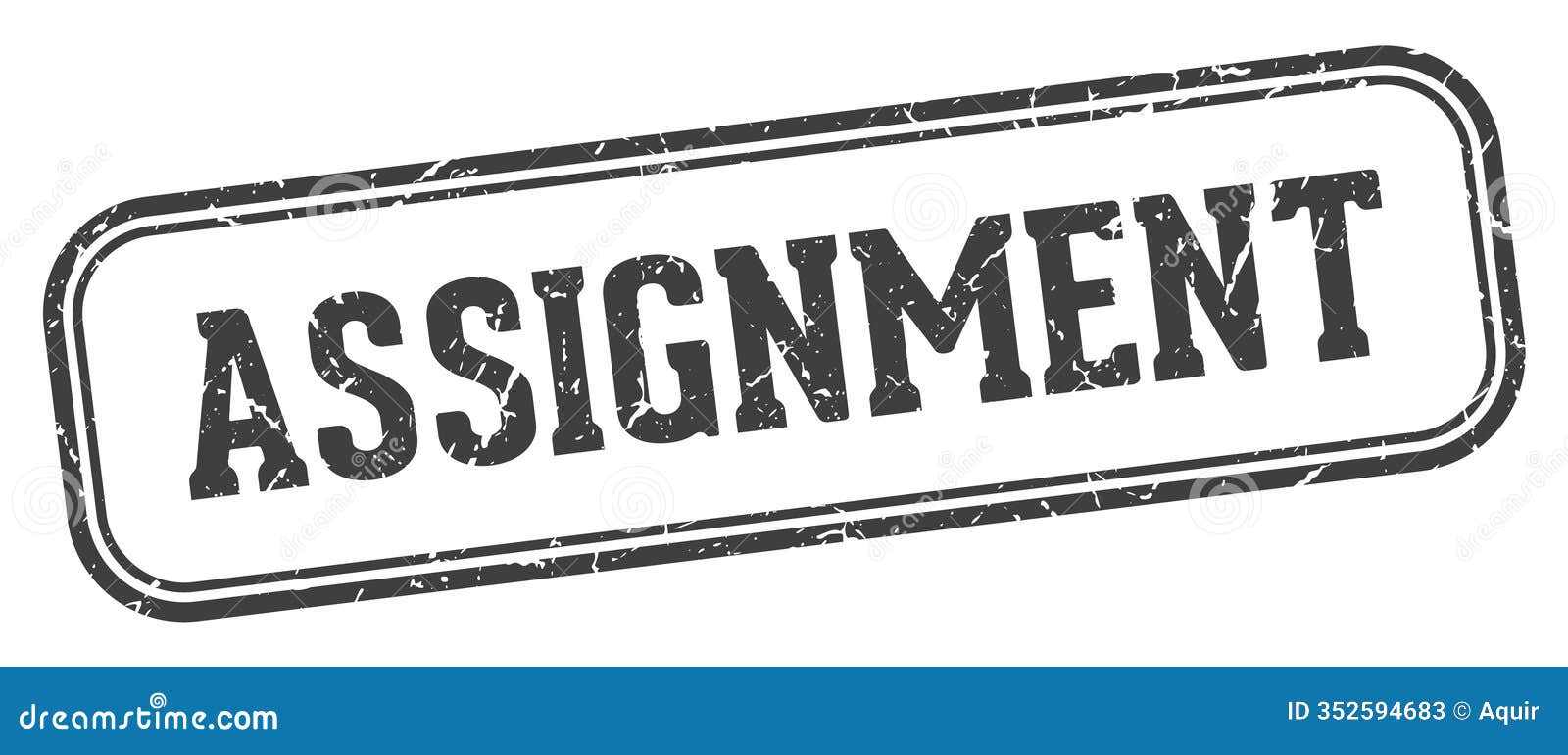 Assignment Stamp Vector Illustration | CartoonDealer.com #347742022