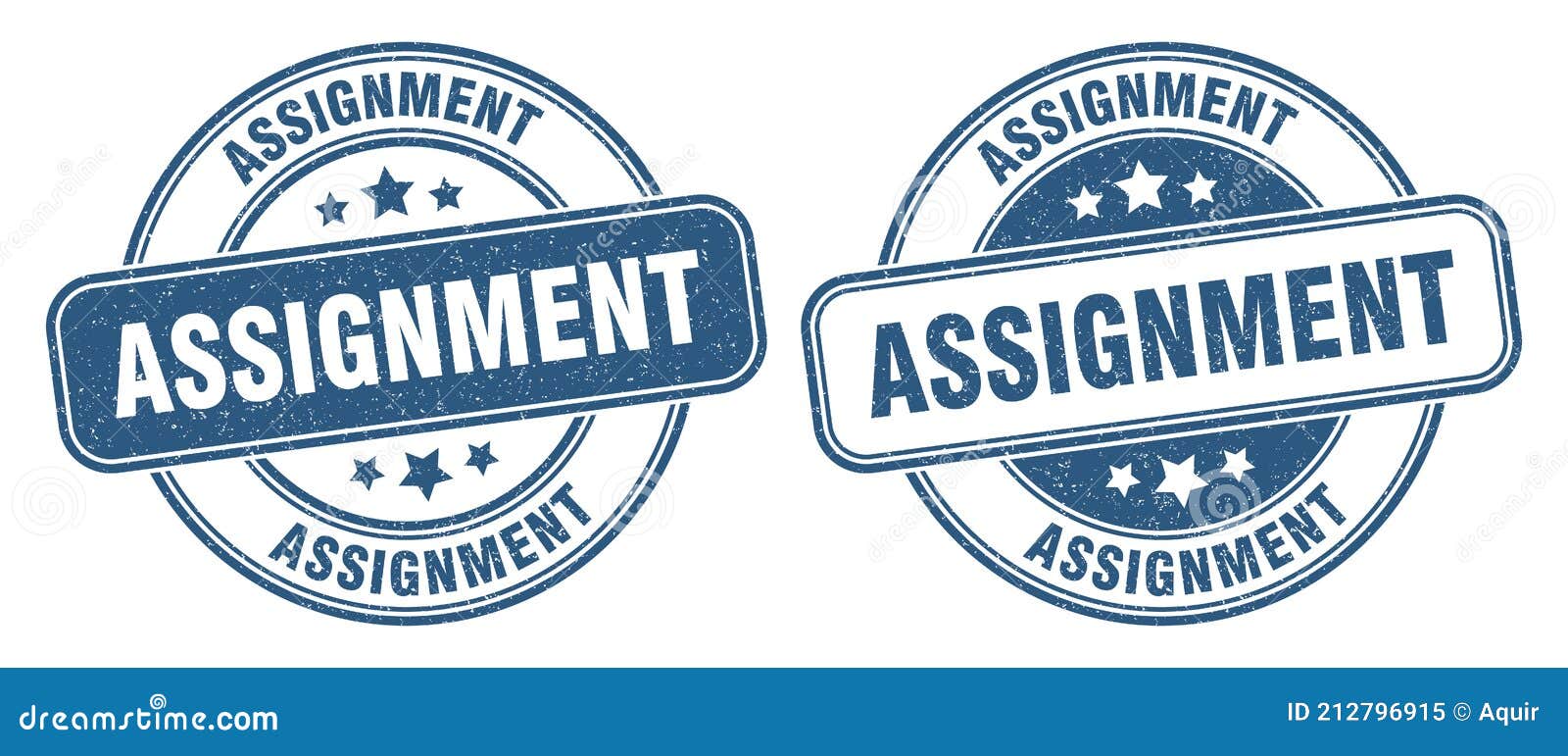 Assignment Stamp. Assignment Label. Round Grunge Sign Stock Vector ...