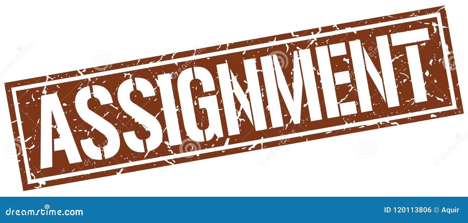Assignment stamp stock vector. Illustration of stamp - 120113806