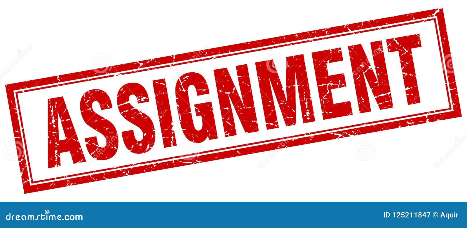 Assignment stamp stock vector. Illustration of textured - 125211847