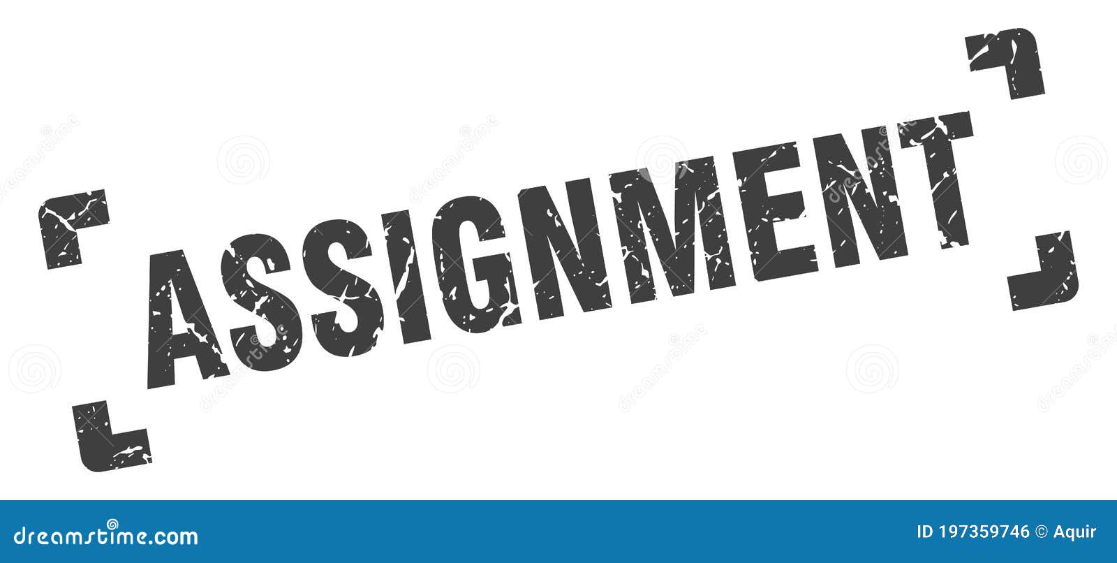 Assignment stamp stock vector. Illustration of insignia - 197359746