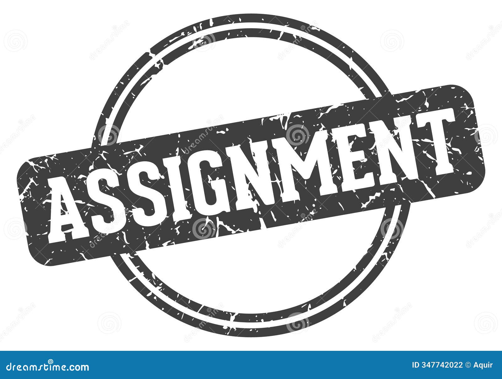 Assignment Stamp Vector Illustration | CartoonDealer.com #347742022