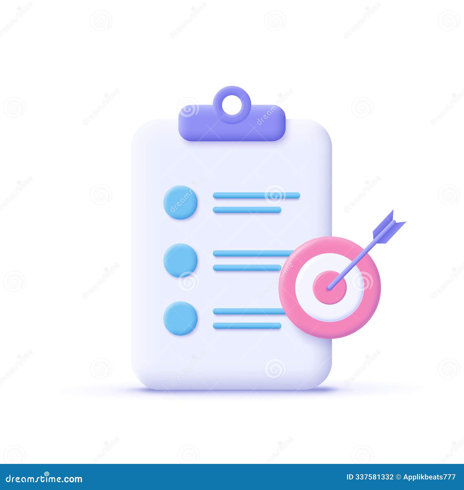 Assignment Target Icon. Clipboard, Checklist Symbol Stock Illustration ...