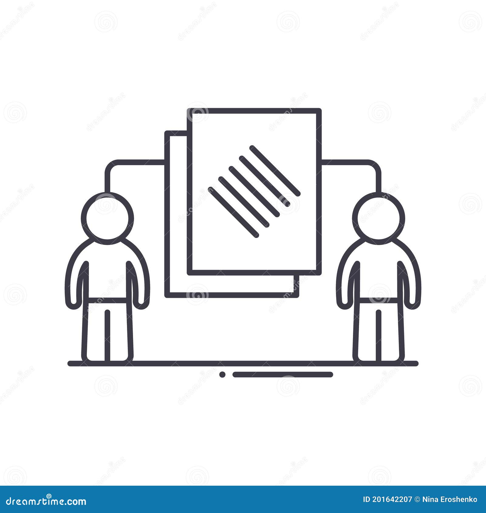 Assignments Icon, Linear Isolated Illustration, Thin Line Vector, Web ...