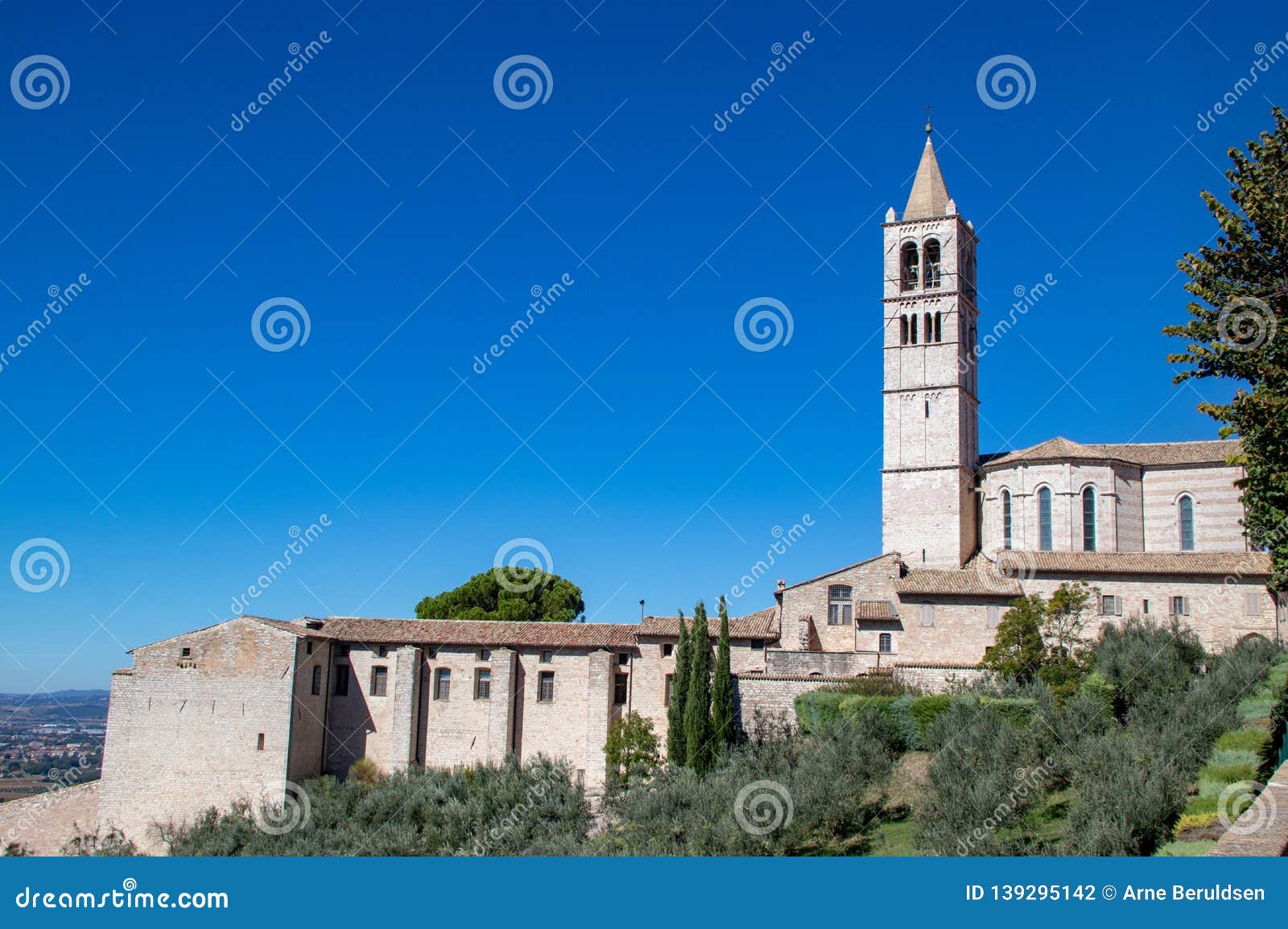 The Assisi Cathedral stock photo. Image of view, order - 139295142