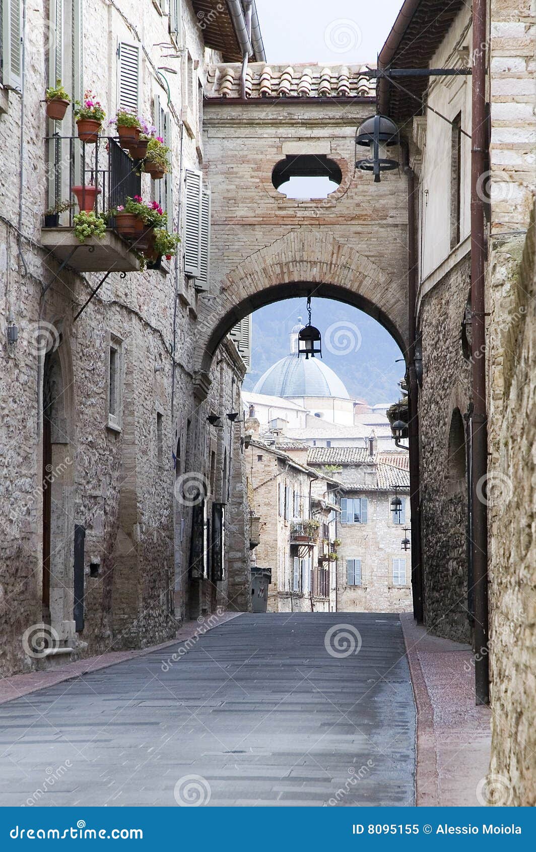 Assisi, historic center stock image. Image of view, historic - 8095155