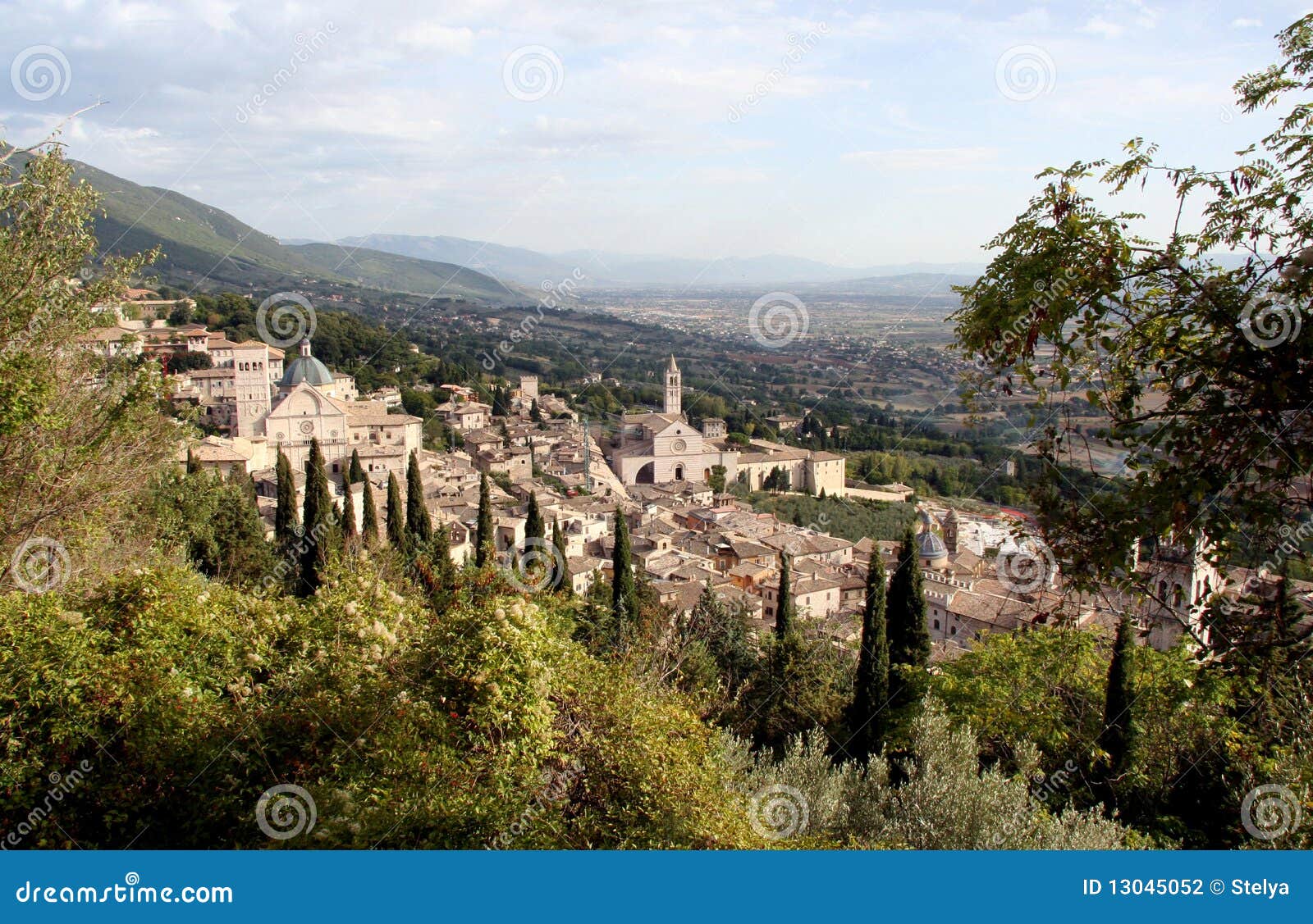 Assisi Italy Countryside stock photo. Image of view, valley - 13045052