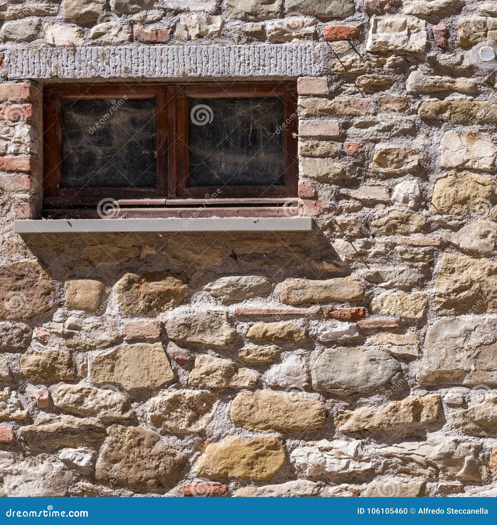 Medieval wall window stock photo. Image of structure - 106105460