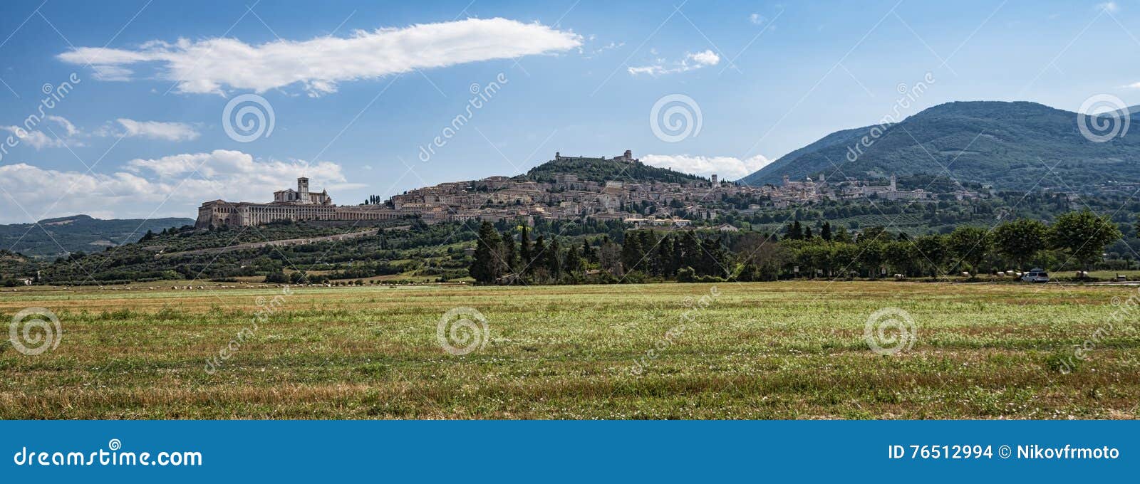 Assisi landscape stock photo. Image of pilgrimage, cityscape - 76512994