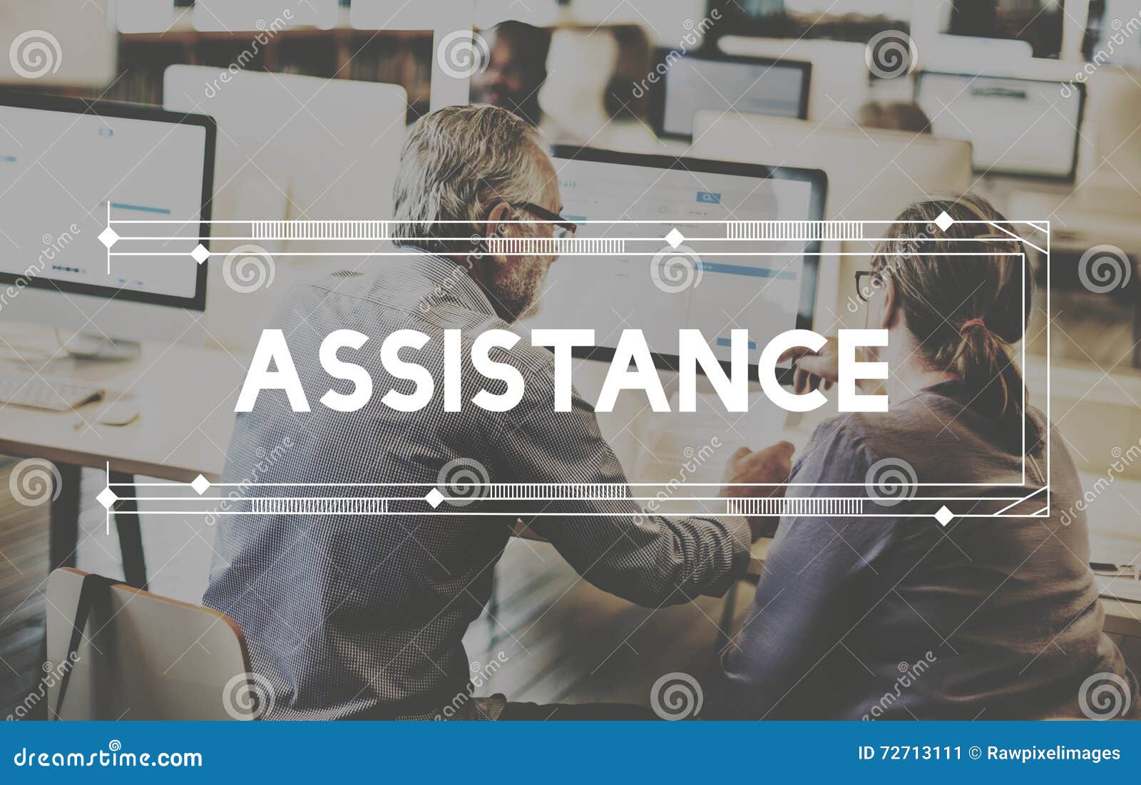 Assist Assistance Support Help Service Concept Stock Image - Image of ...