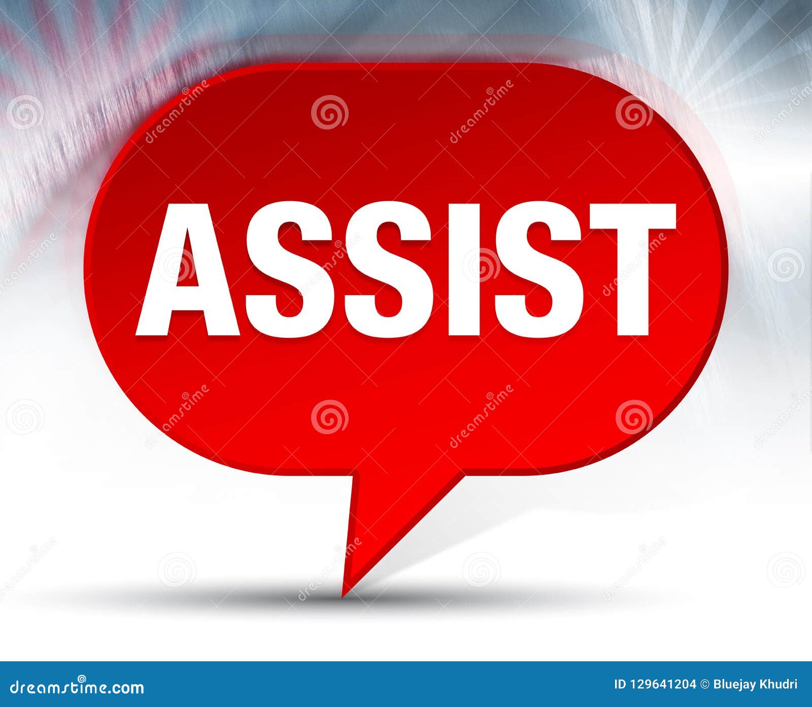 Assist Red Bubble Background Stock Illustration - Illustration of abet ...