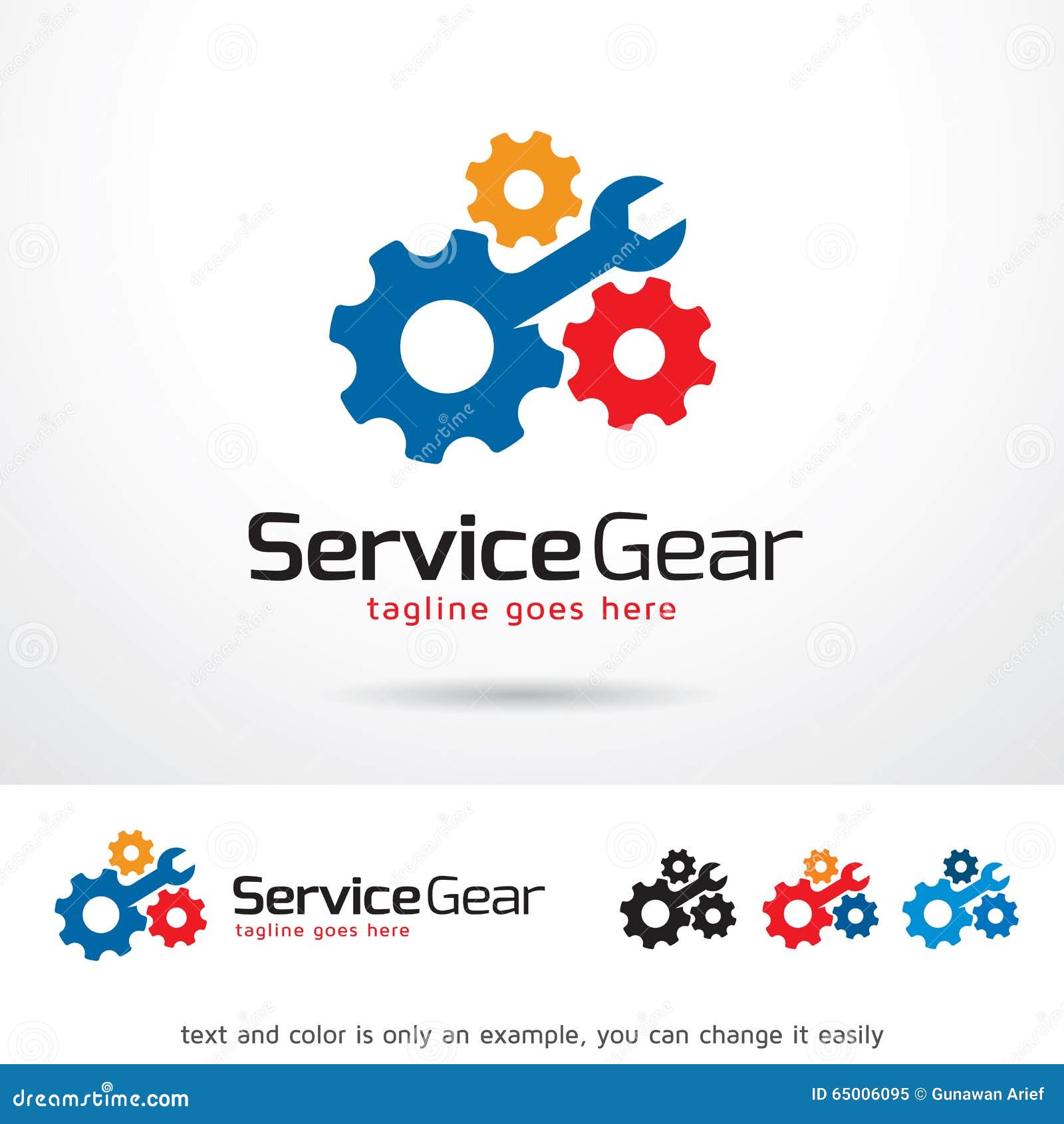 Assista L'ingranaggio Logo Template Design Vector Illustrazione ...