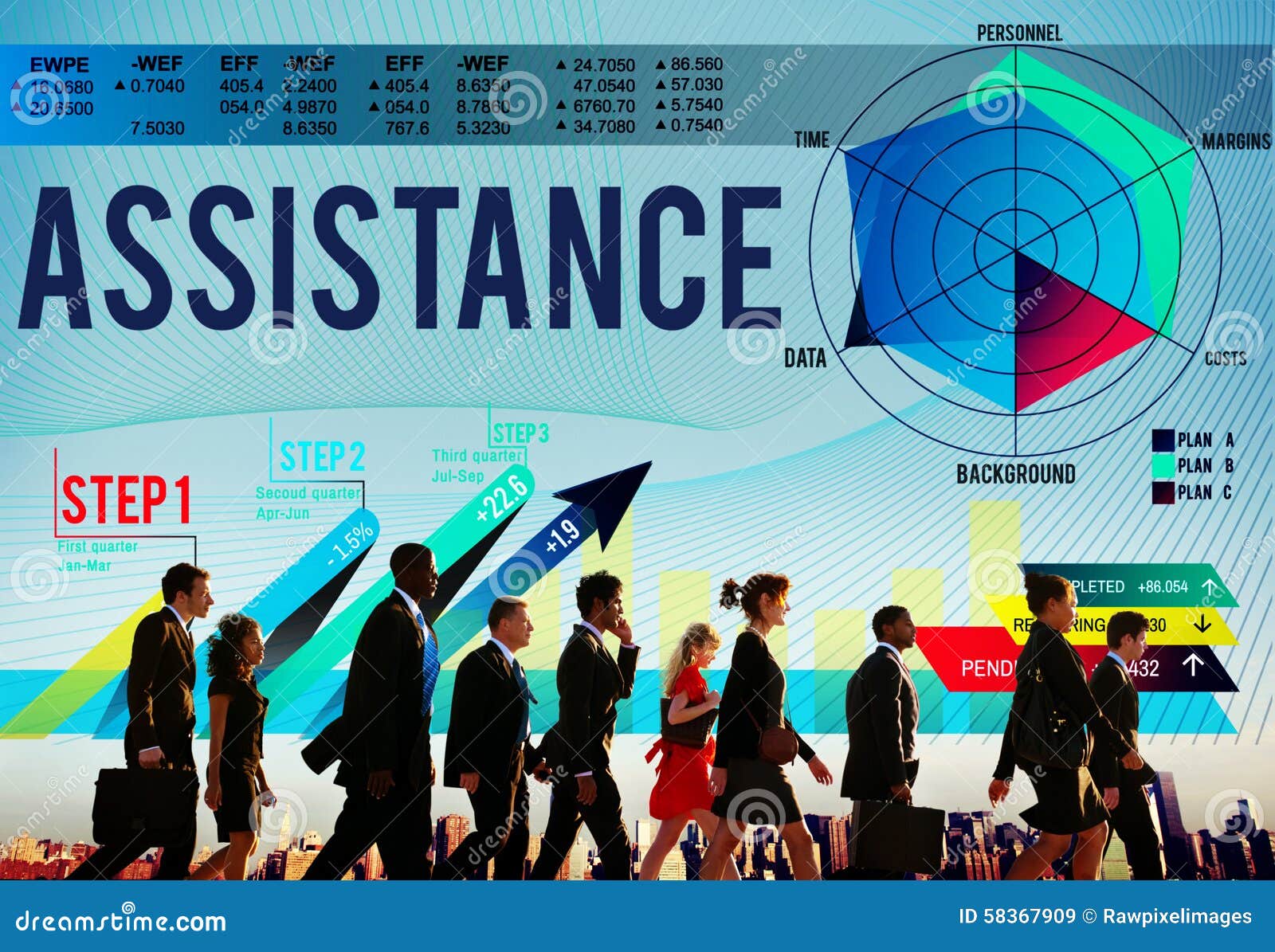 Assistance Aid Support Team Corporate Concept Stock Image - Image of ...