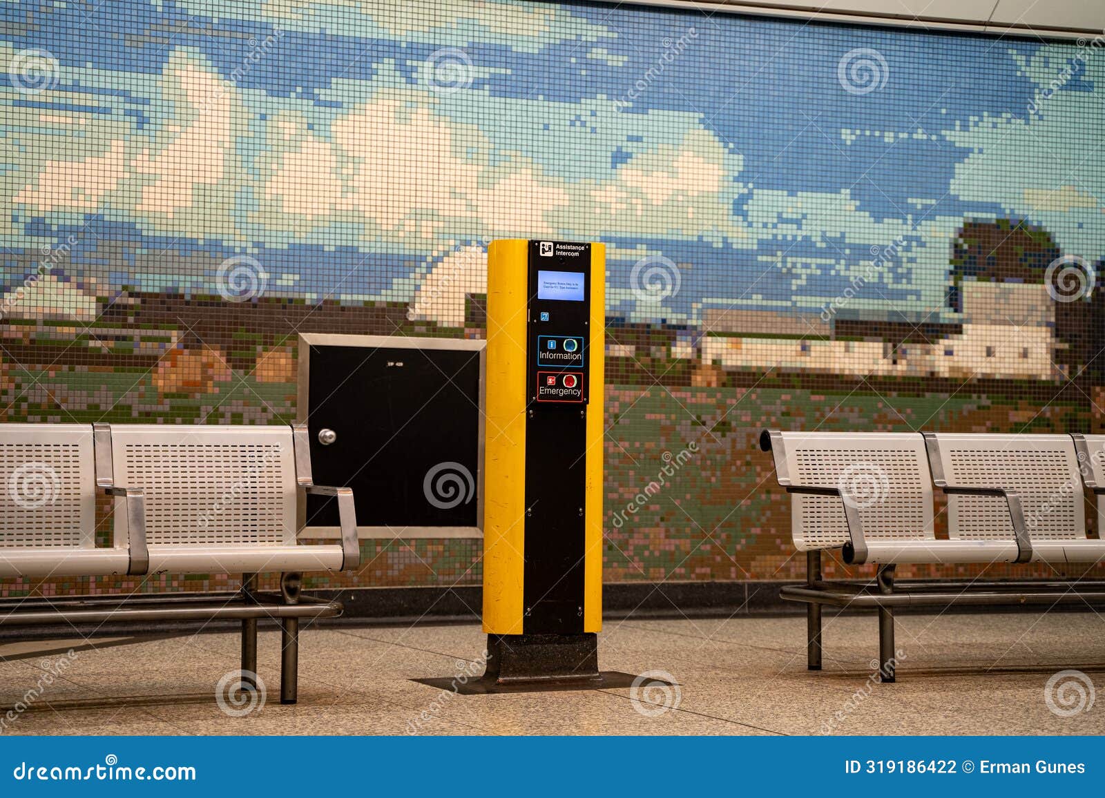 Assistance Intercom Device in the Metro Station. Editorial Photography ...
