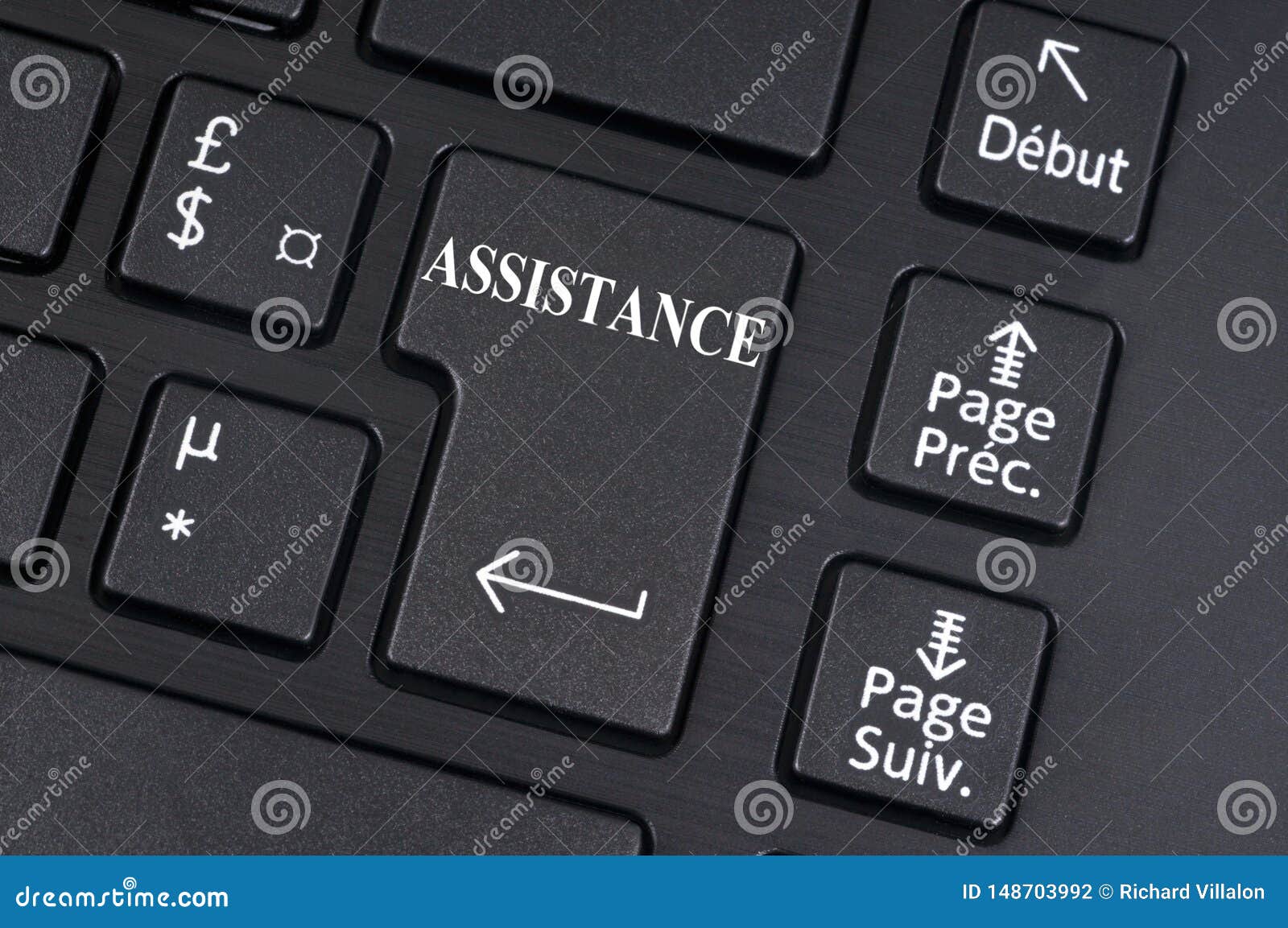 Assistance Written on a Computer Keyboard Key Stock Photo - Image of ...