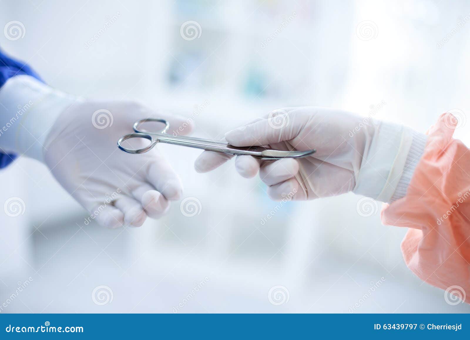 Assistant Adds Instruments during Surgery Stock Image - Image of ...