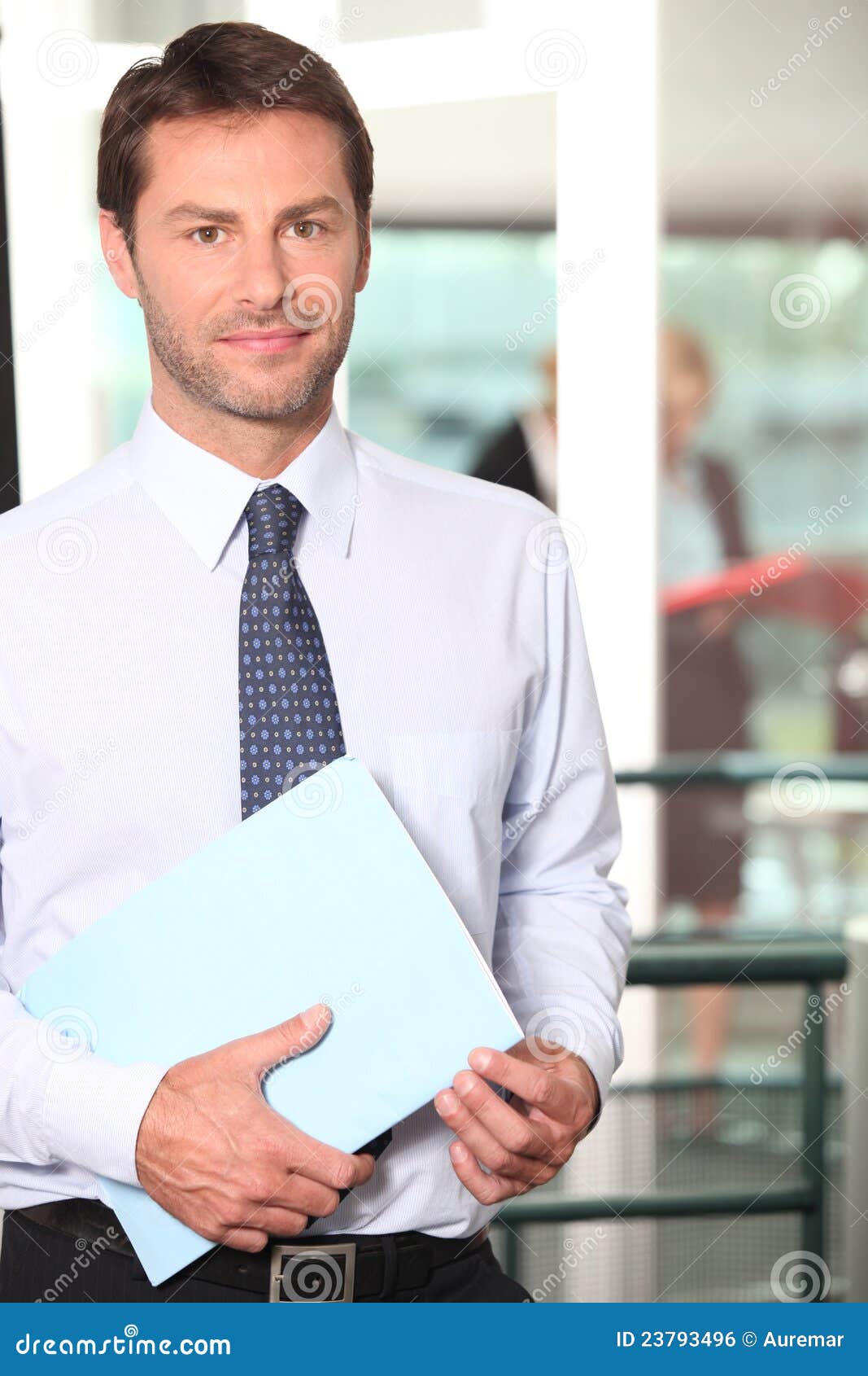 Assistant bringing folder stock photo. Image of written - 23793496