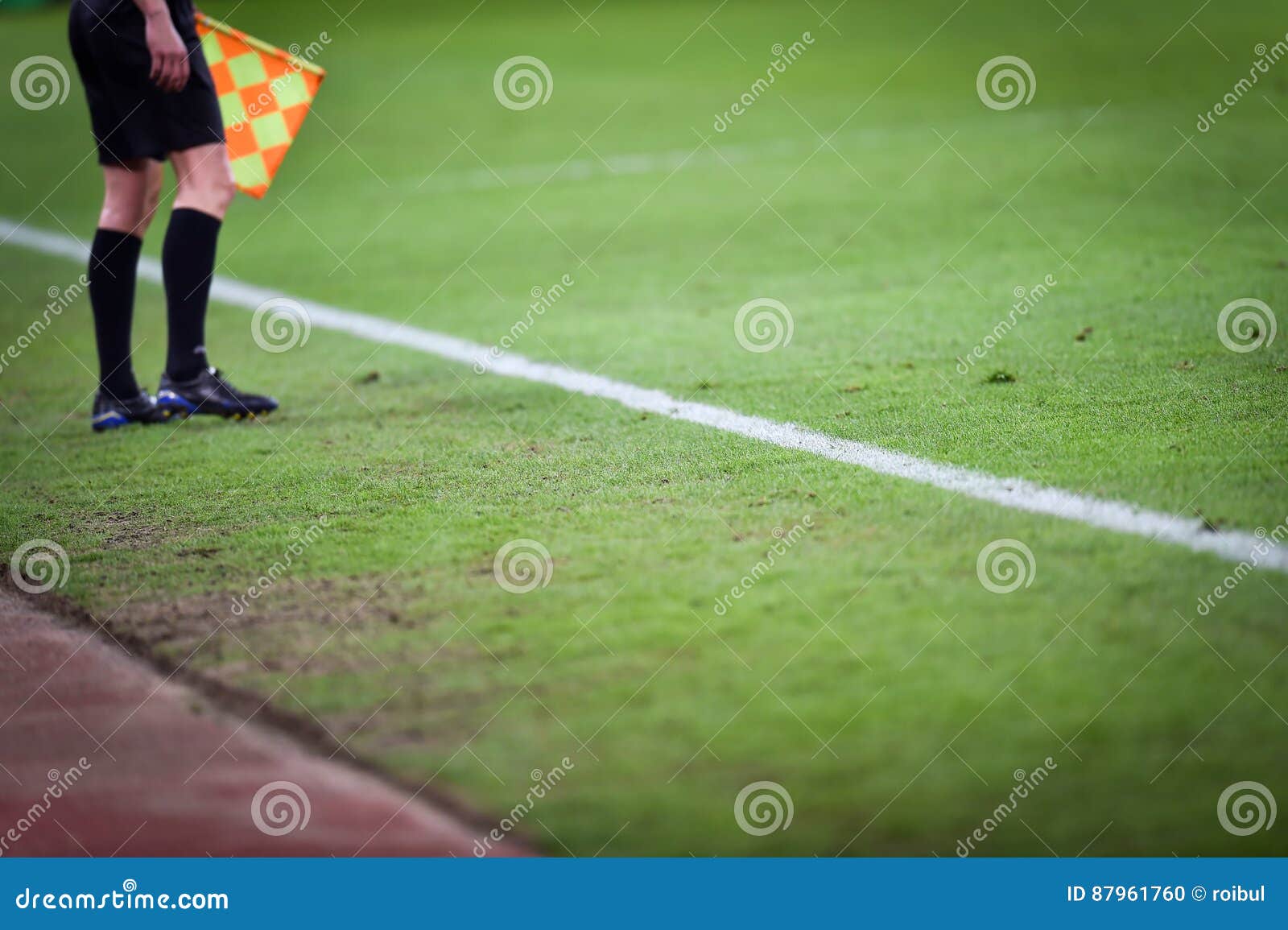 Assistant Referee during Soccer Match Stock Photo - Image of football ...