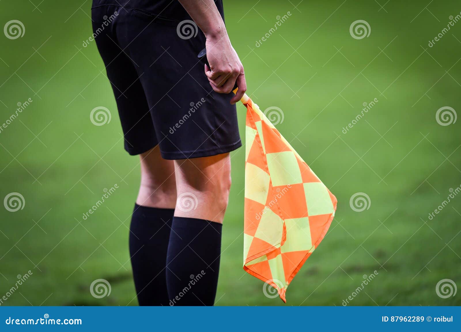 Assistant Referee during Soccer Match Stock Image - Image of soccer ...