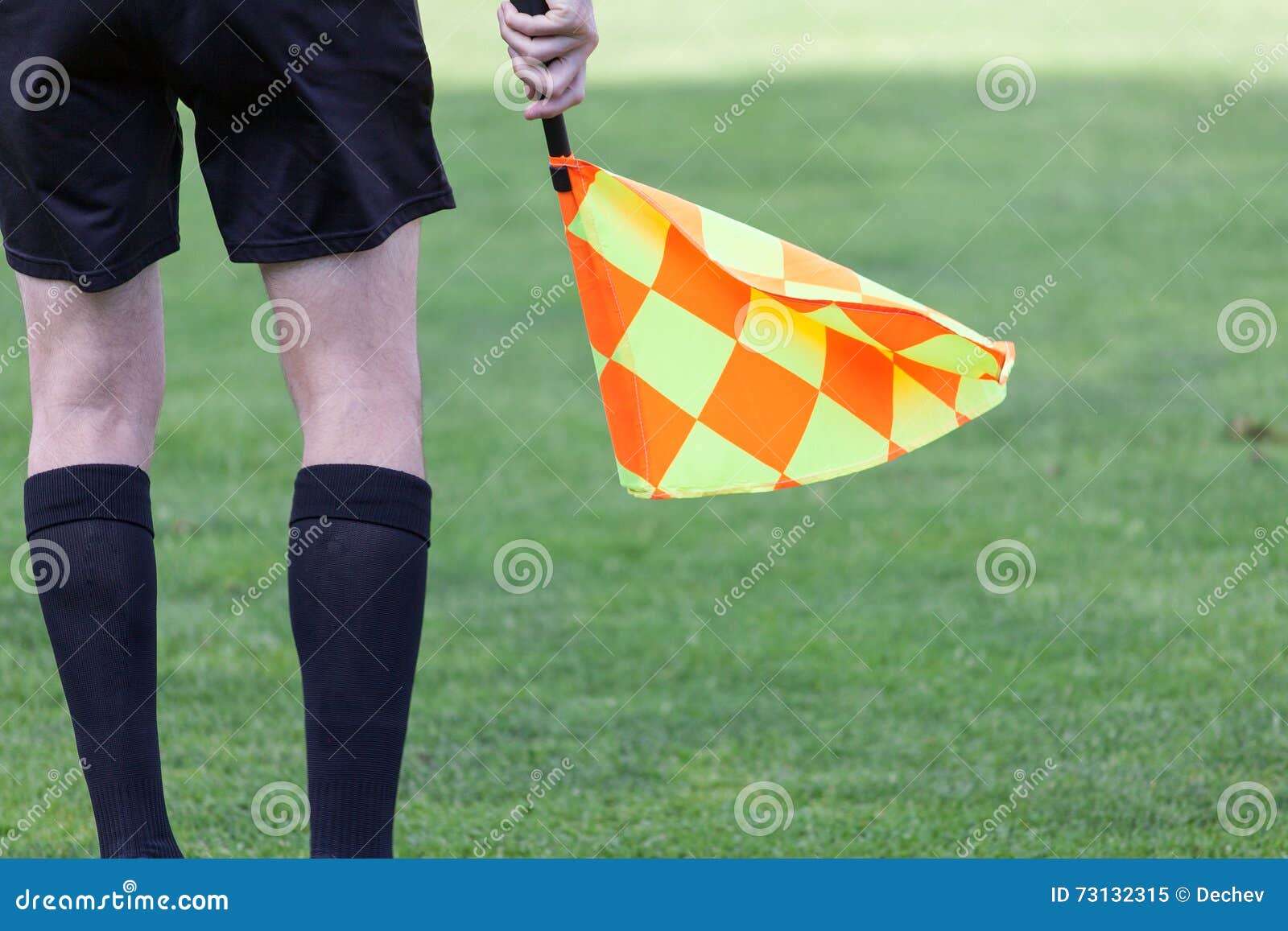 Assistant Referees during a Soccer Match Stock Image - Image of person ...