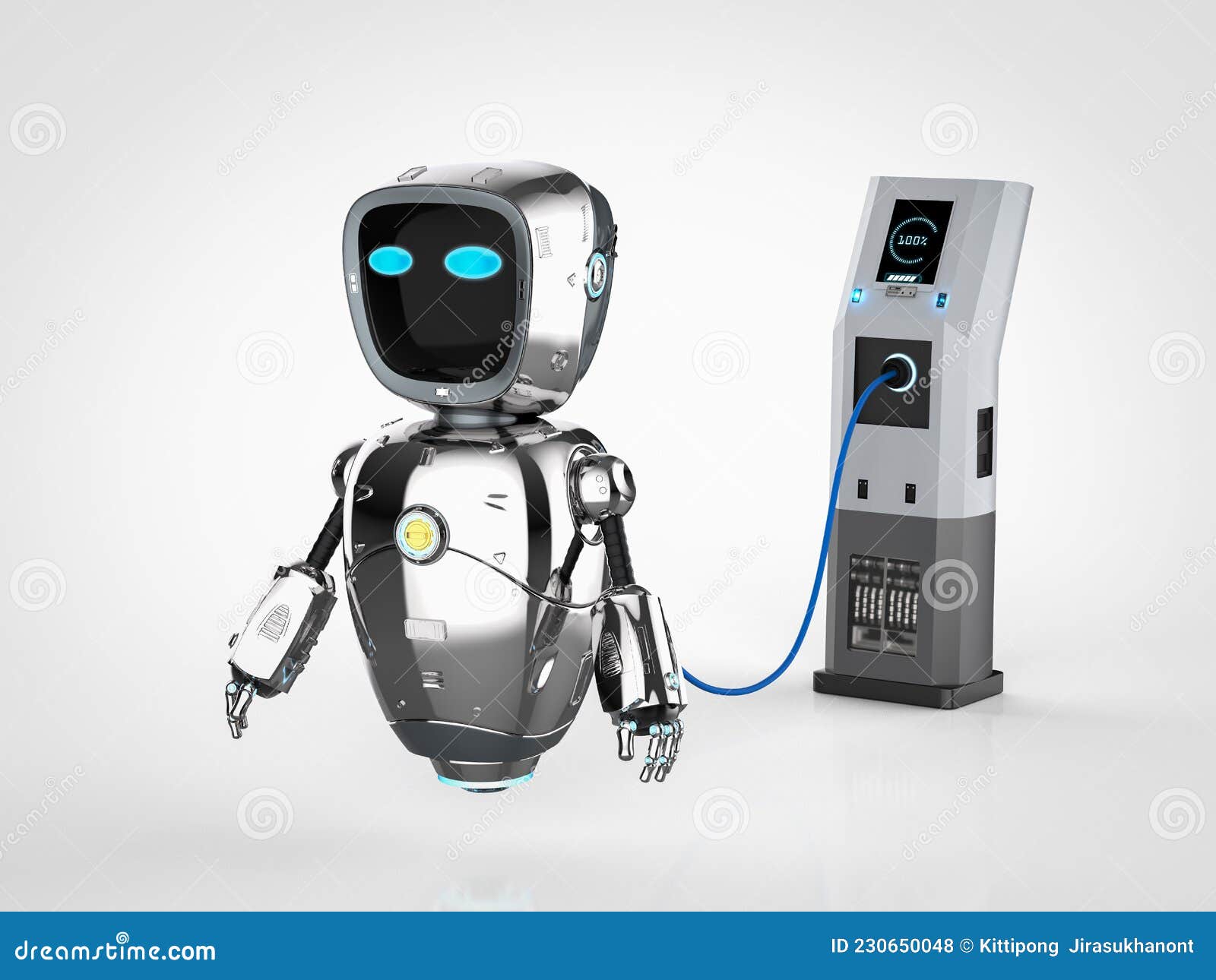 Assistant RobotÂ charge with Electric Charging Station Stock ...