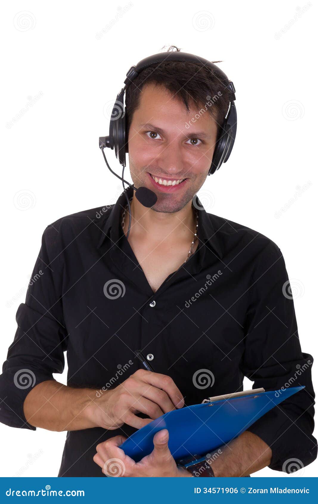 Assistant smiling stock photo. Image of good, documents - 34571906