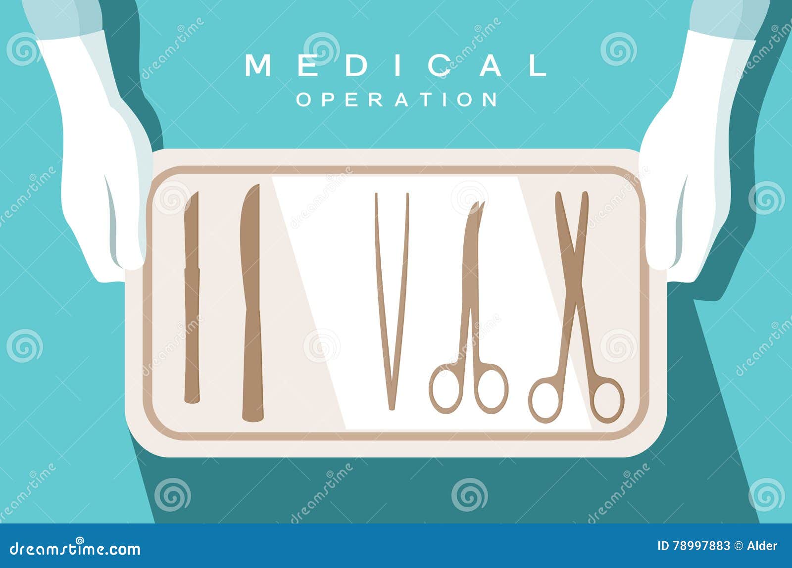 Assistant of the Surgeon Holds Surgical Instruments Stock Vector ...
