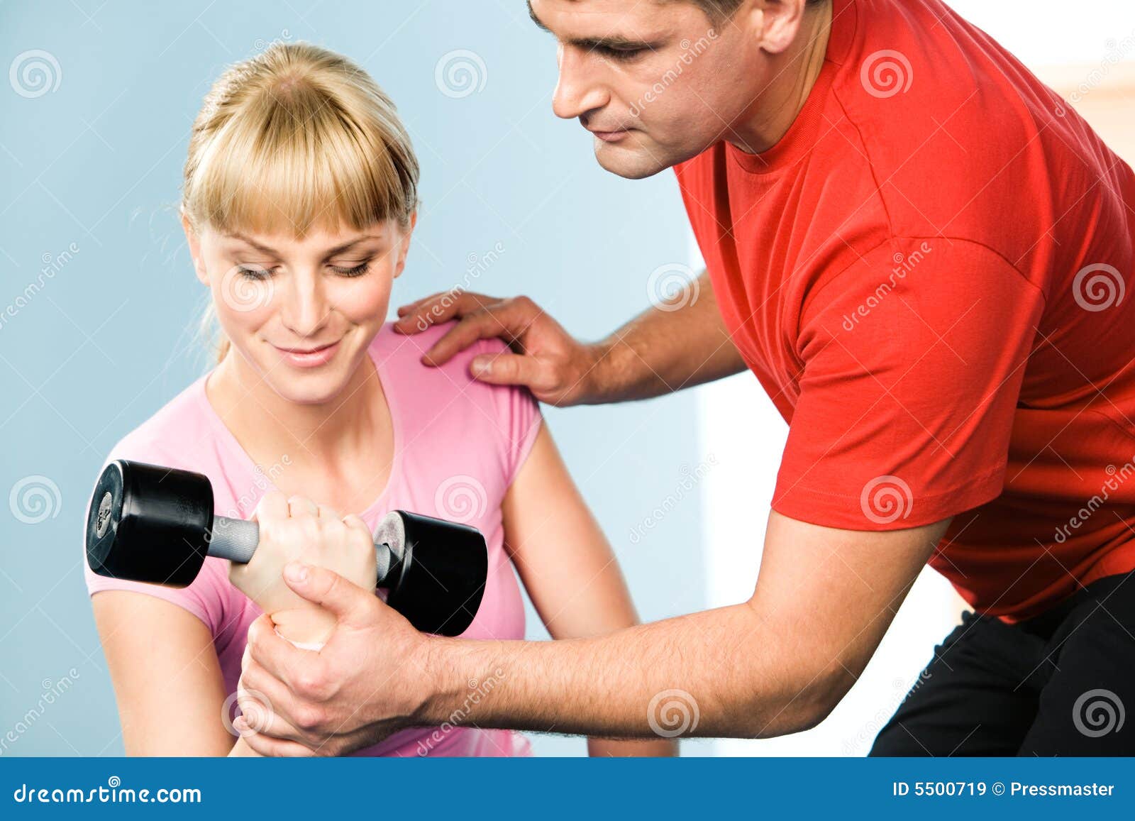 Assisting stock image. Image of closeup, muscles, looking - 5500719