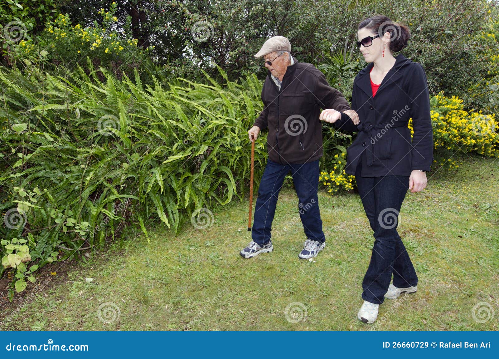 Assisting and Helping Elderly People Stock Image - Image of ...