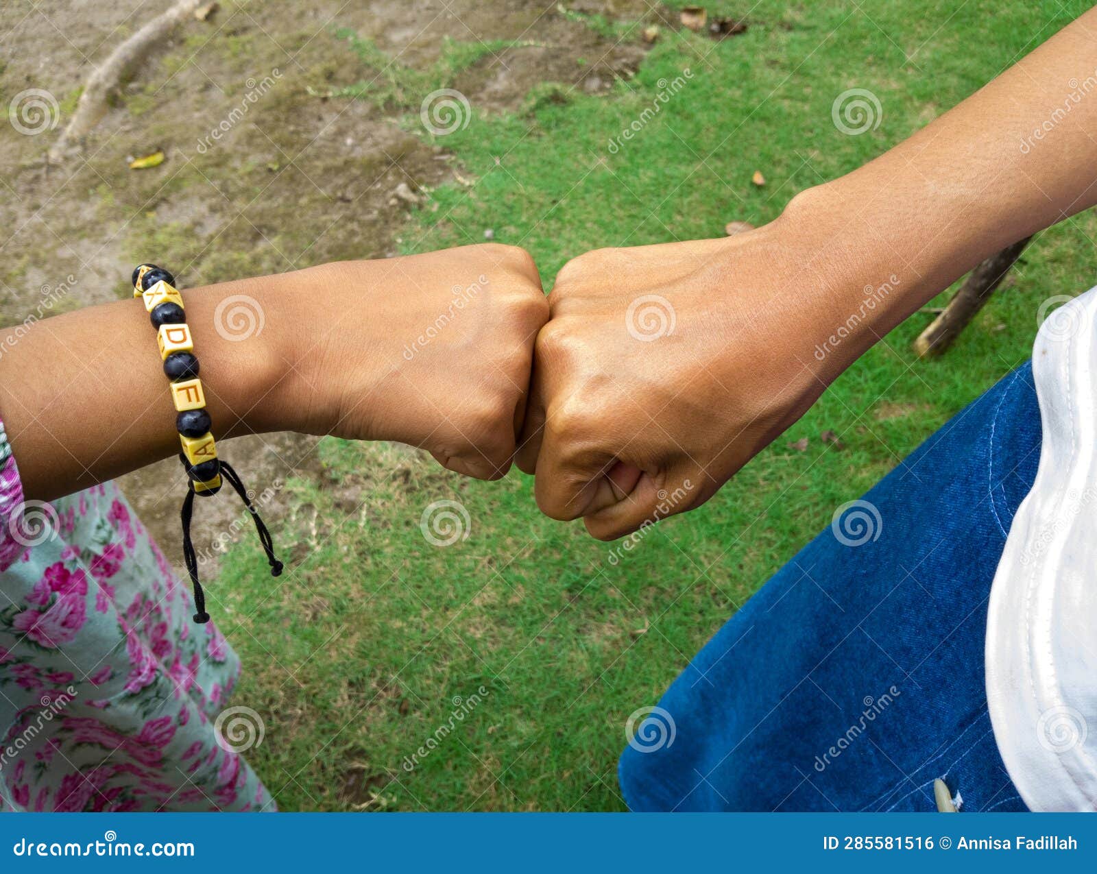 Assistive Partnership: Connecting Hands for Collaboration Stock Photo ...