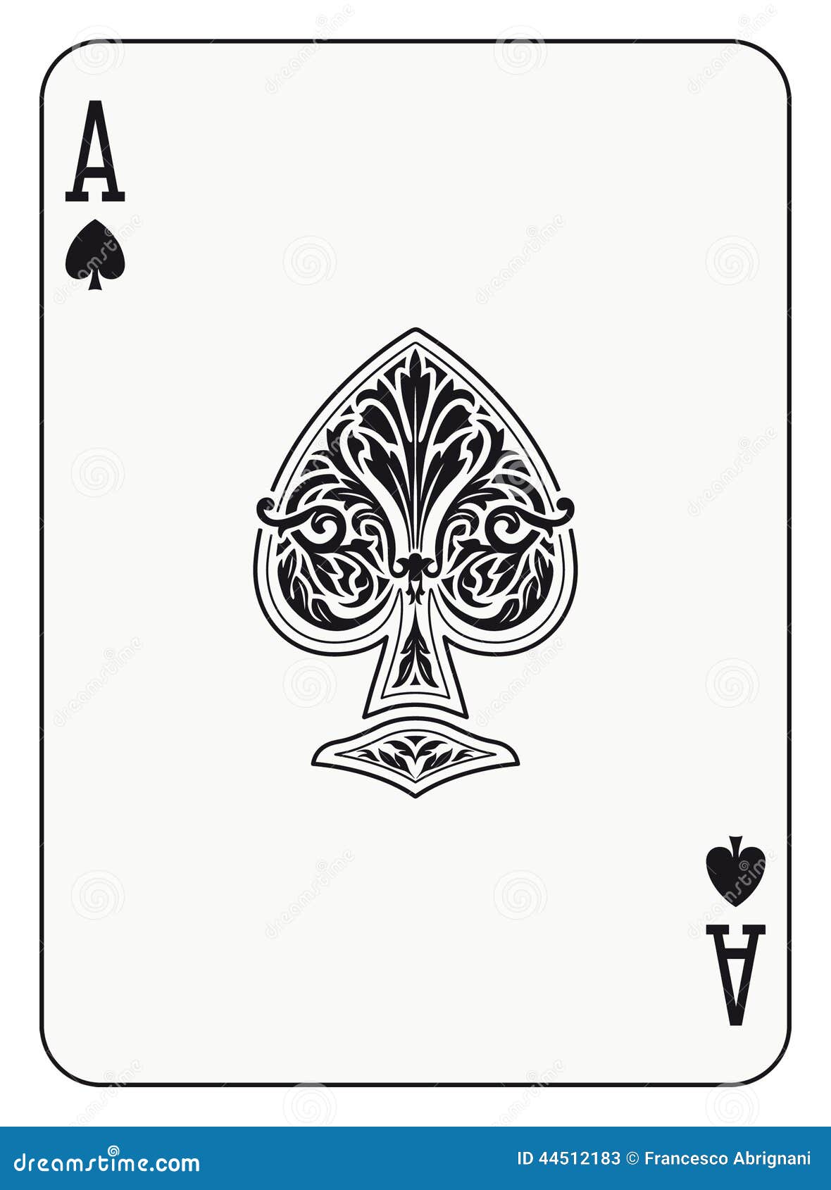 Asso di picche illustrazione vettoriale. Illustrazione di successo ...
