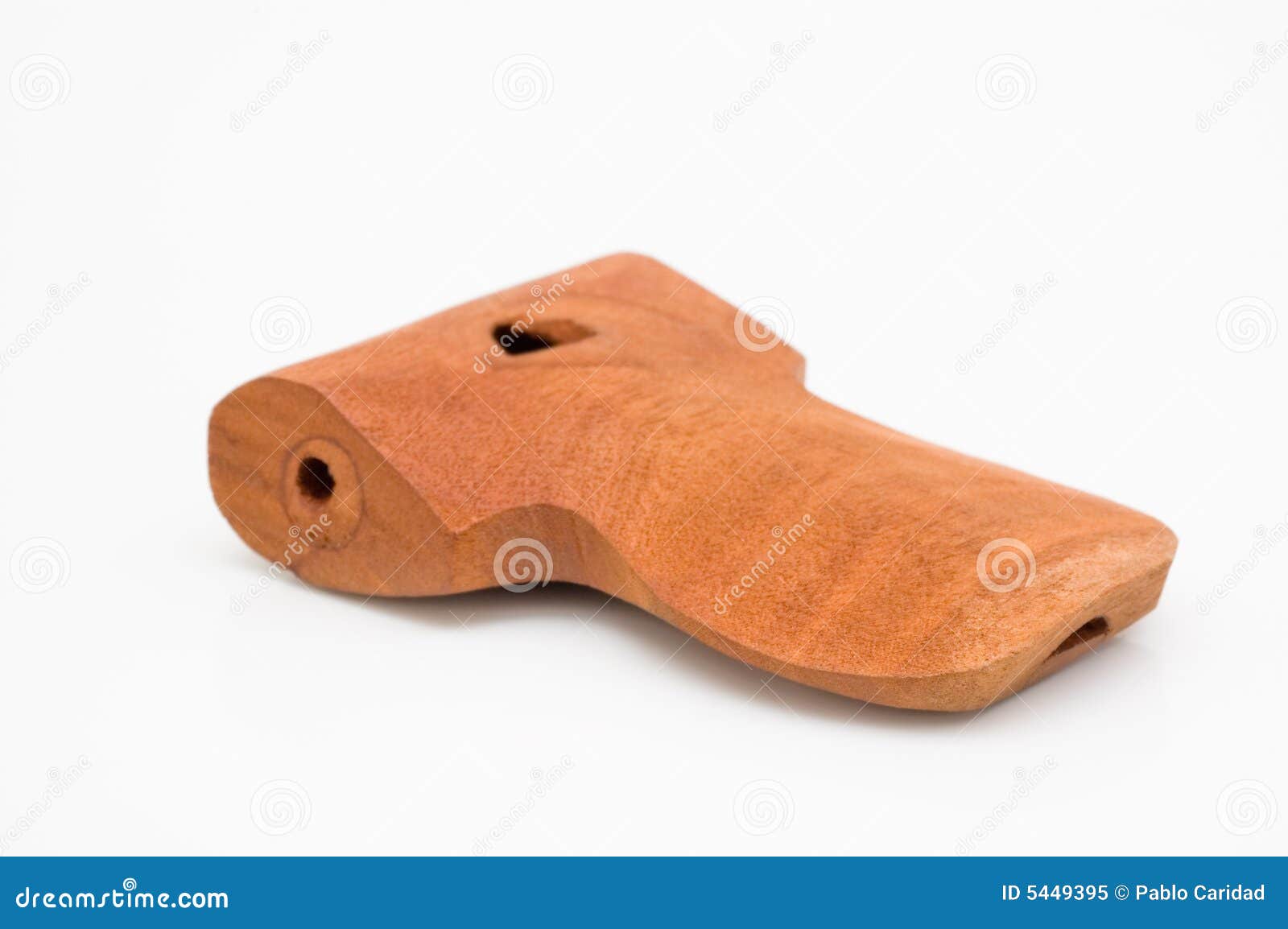Assobio de madeira velho imagem de stock. Imagem de isolado - 5449395