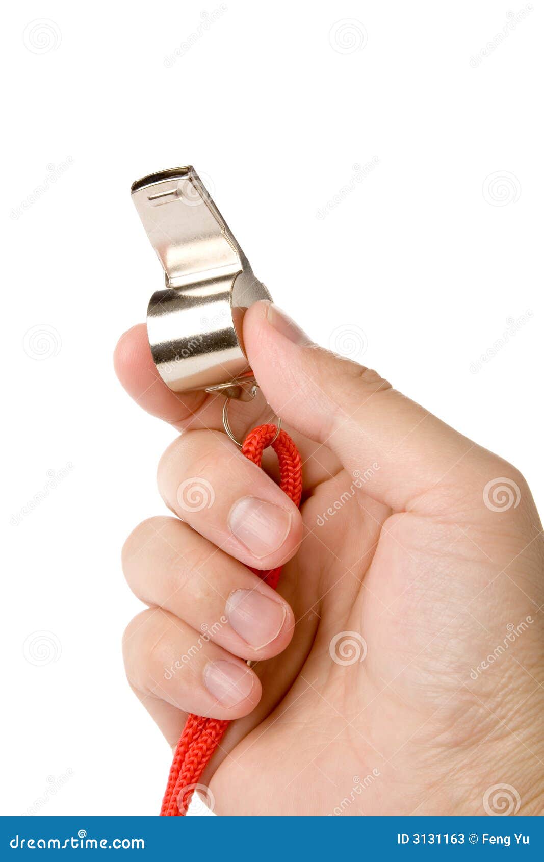 Assobio do metal imagem de stock. Imagem de assobiar, juiz - 3131163