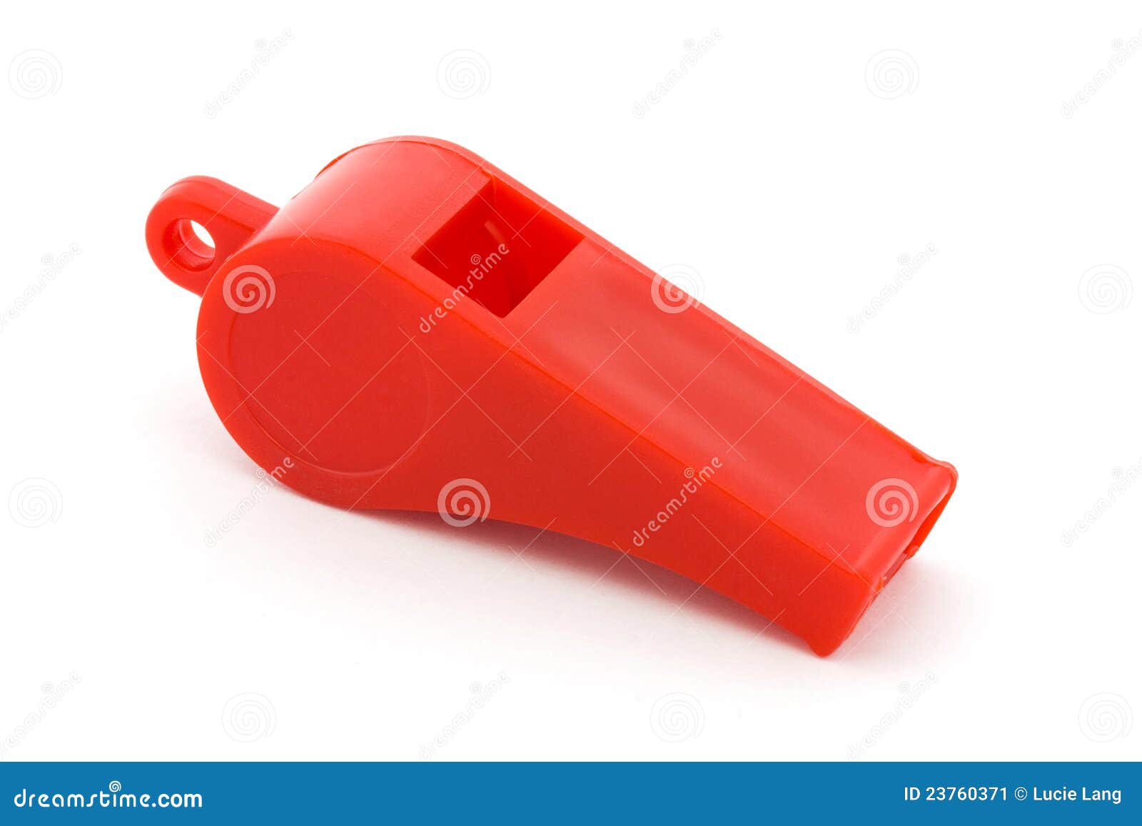 Assobio plástico vermelho imagem de stock. Imagem de assobie - 23760371