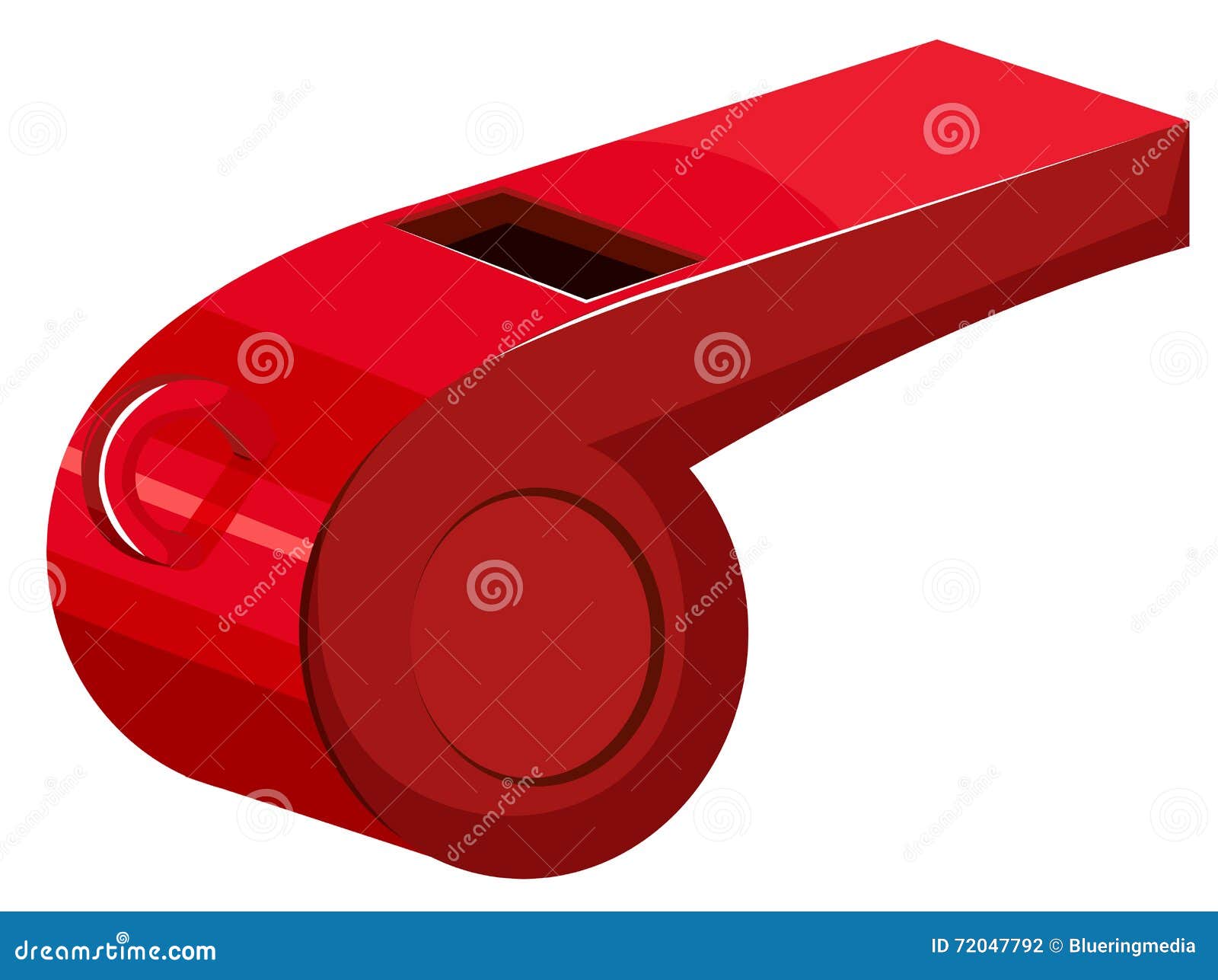 Assobio Vermelho No Fundo Branco Ilustração do Vetor - Ilustração de ...