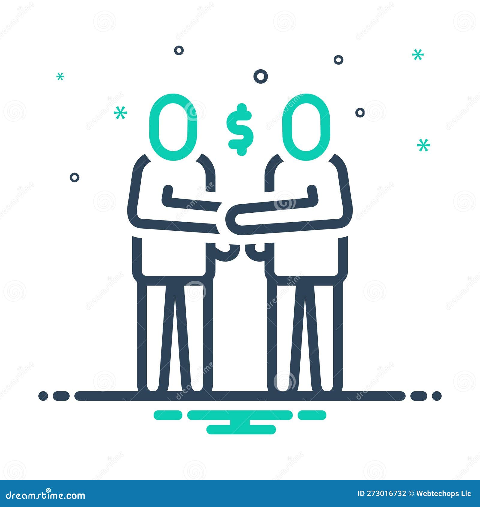 Mix Icon for Associate, Coworker and Deal Stock Vector - Illustration ...