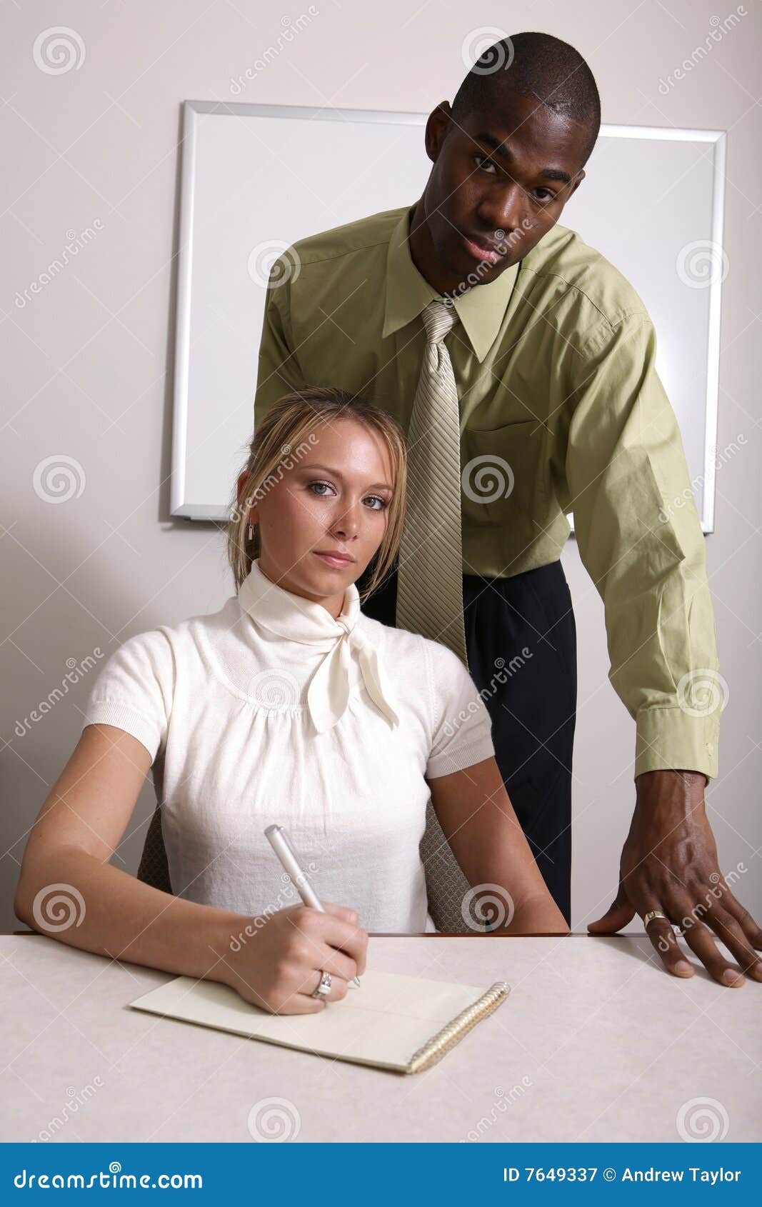 Associate Ready for Taking Notes Stock Image - Image of business, staff ...